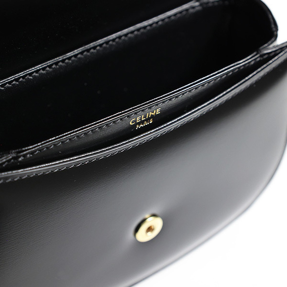 Celine | Bags | Celine Besace Mini Triomphe Shoulder Bag Black | Poshmark